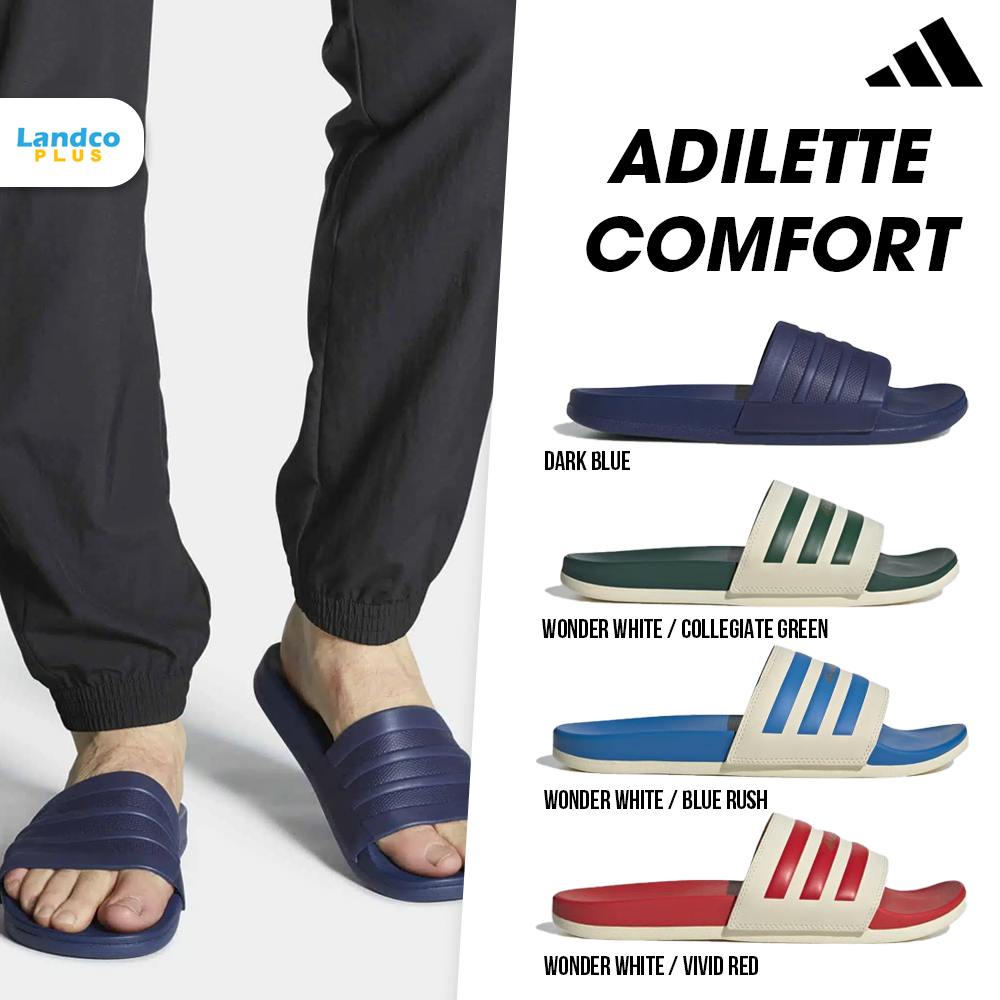 Adidas Collection อาดิดาส รองเท้าแตะ รองเท้าแบบสวม Adilette Comfort ...