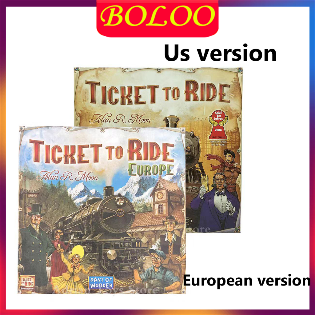 Ticket to Ride Board Game (European/Us)version -บอร์ดเกม เกมต่อรถไฟ ...
