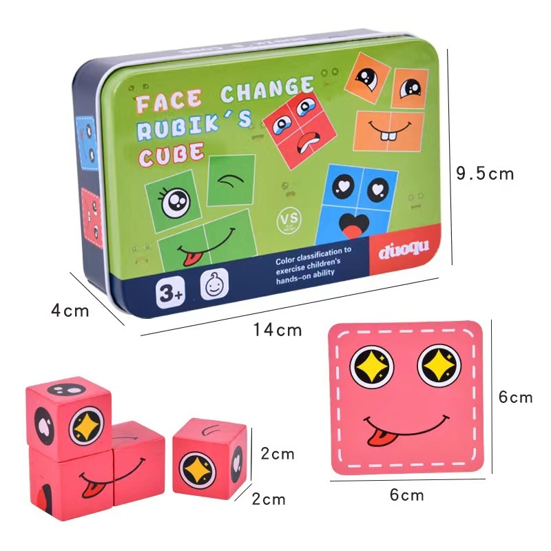 Expression Puzzle Building Block ของเล่นเสริมพัฒนาการ ฝึกสมาธิ ฝึกการ ...
