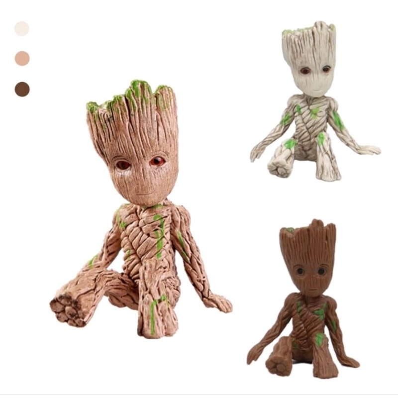 มาร์เวล ฮีโร่ Marvel โมเดลฟิกเกอร์ PVC รูปปั้นการ์ตูนอนิเมะ Groot Grout ...