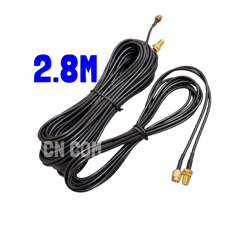 RP-SMA Male to SMA Male RG58 50ohm Coaxial Cable SMA Plug WiFi Antenna Extension Cable Connector ...