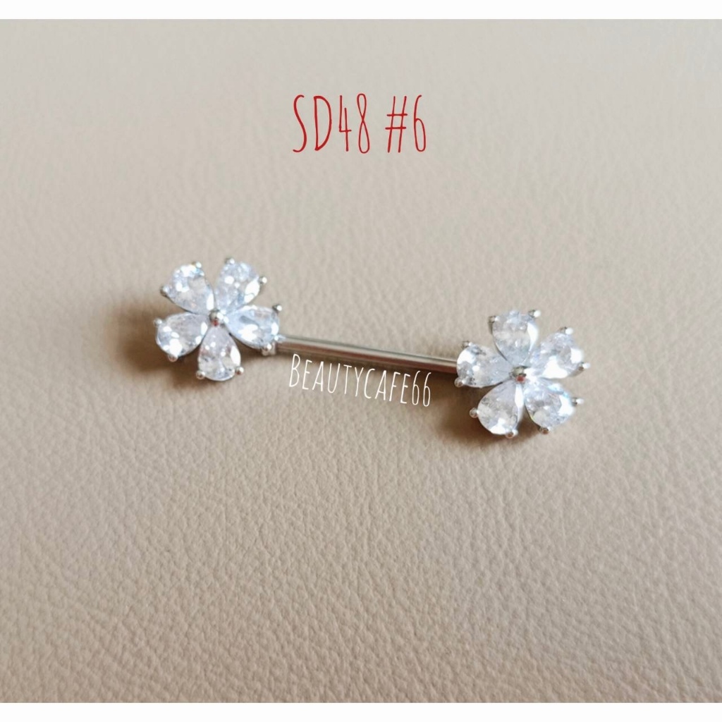 SD48 จิวหู สแตนเลส ใส่ได้ทุกส่วน ก้าน 1.2 จิวหัวนม Stainless 316L | Shopee Thailand