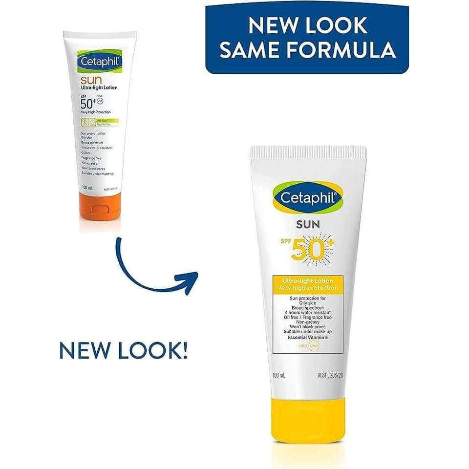 Cetaphil Sun SPF 50+ Ultra-light Sunscreen Lotion - 100mL | Shopee Thailand