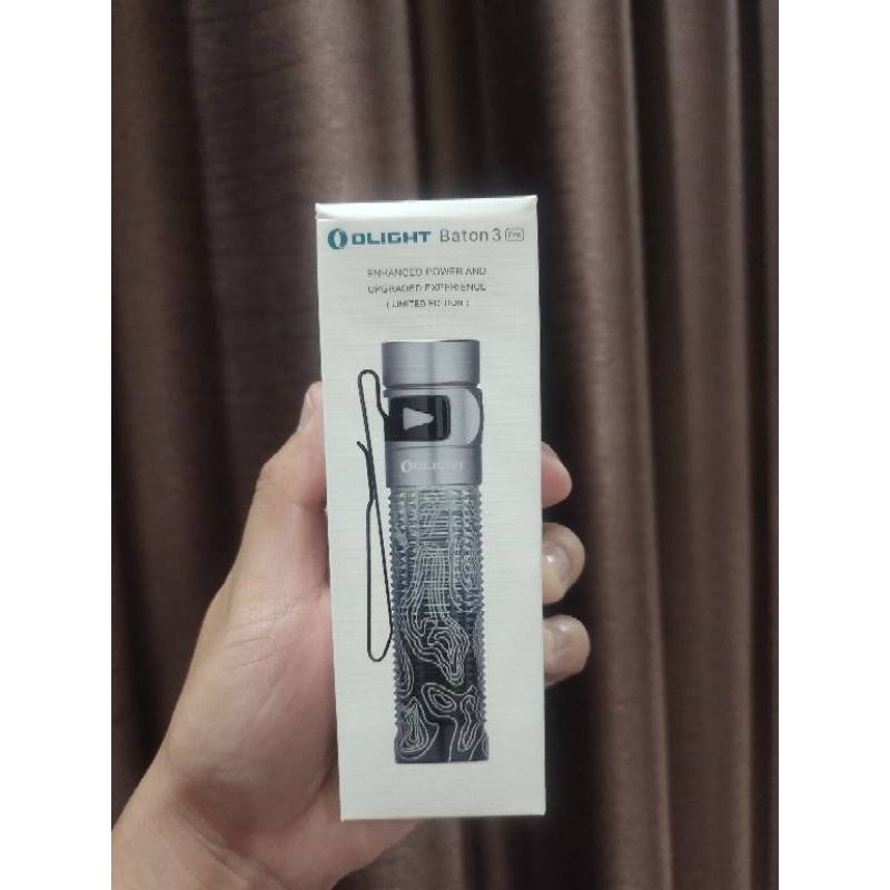 ไฟฉาย Olight Baton 3 Pro (Silver Ridge) มือสองสภาพสวย | Shopee Thailand