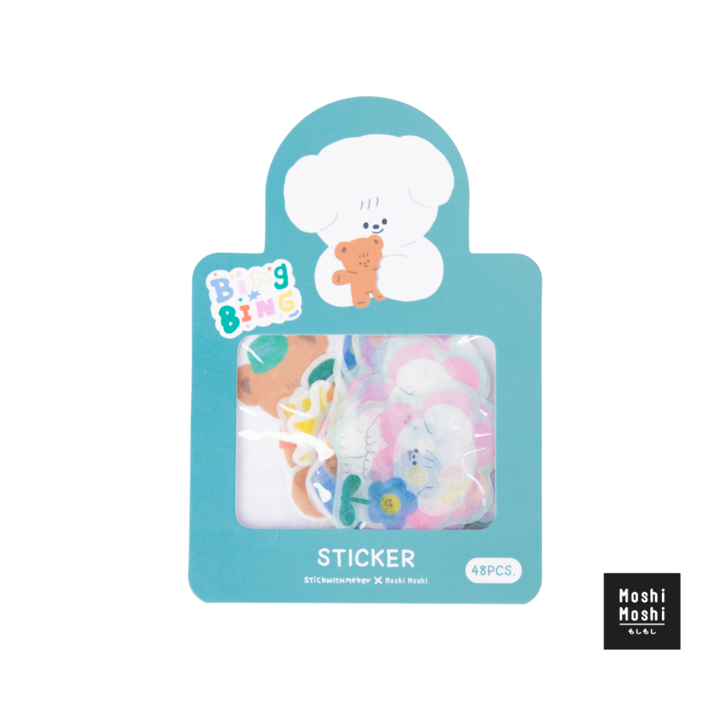 Moshi Moshi Sticker + Masking Tape ลาย Stickwithme4ev สติกเกอร์ เทปตก ...