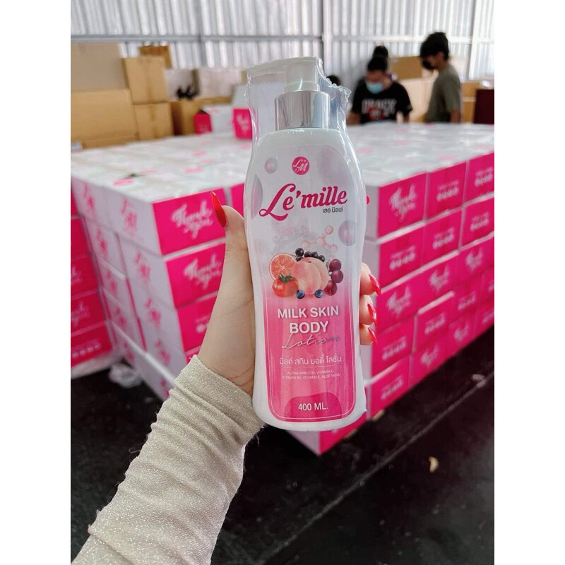 โลชั่นเลอมิลเล่ Le’Milk 400ml. ปรับผิวขาว ในตำนาน | Shopee Thailand