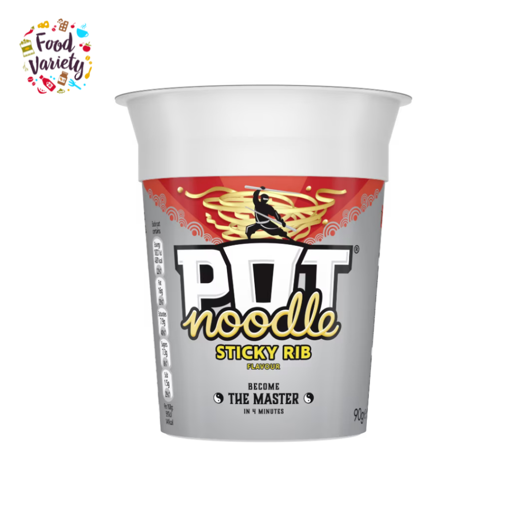 Pot Noodle Standard Pot Noodle Sticky Rib 90g พ็อด นูดเดิ้ล บะหมี่กึ่ง ...