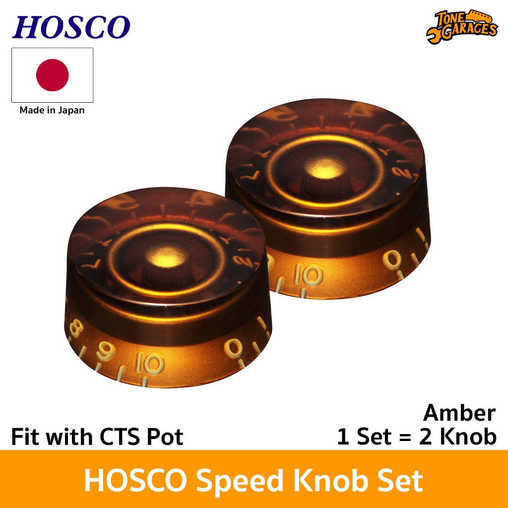 Hosco Gibson Style Speed Knobs Set ( 1 Set = 2 Knob) Inch Size for CTS ...