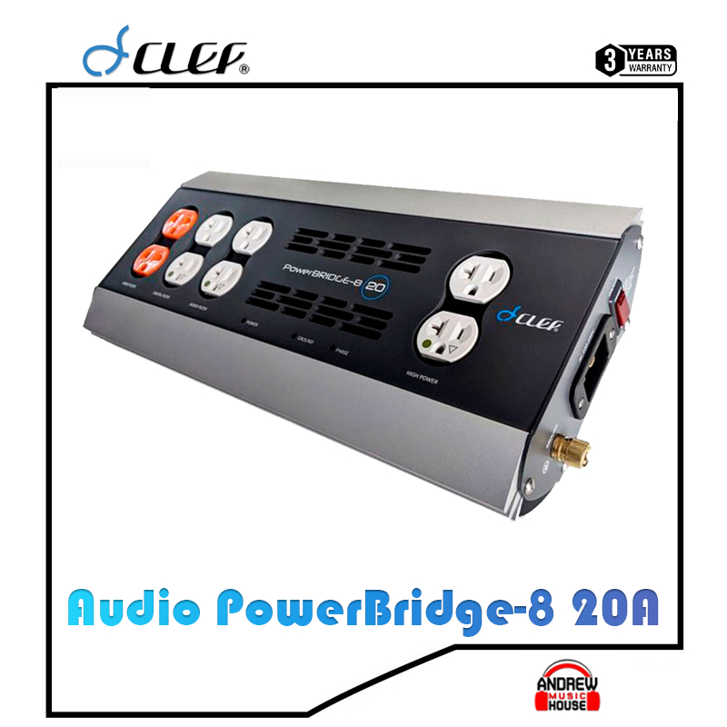 Clef Audio PowerBridge-8 20A ปลั๊กกรองไฟสำหรับเครื่องเสียง | Shopee ...