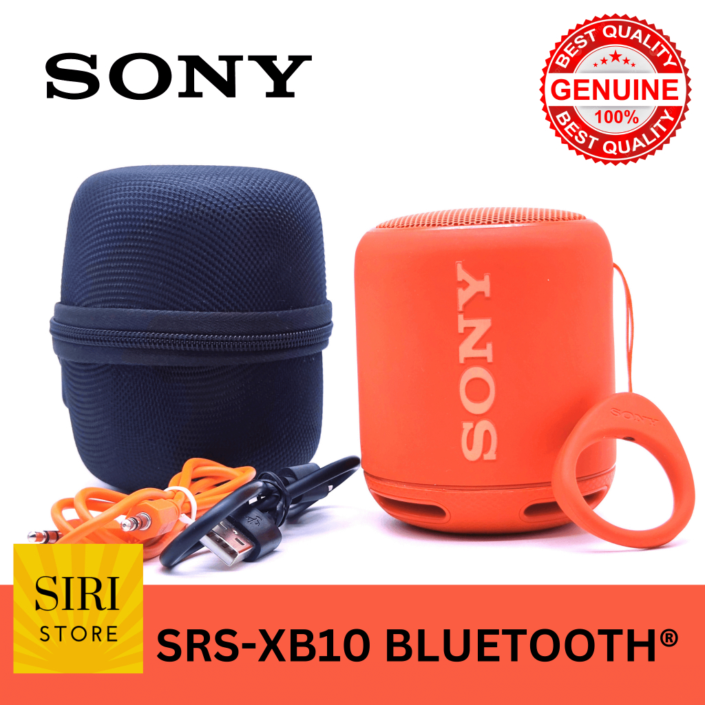 ลำโพง Sony SRS-XB10 BLUETOOTH® แบบพกพา EXTRA BASS™ ของแท้ 100% กันน้ำ ...