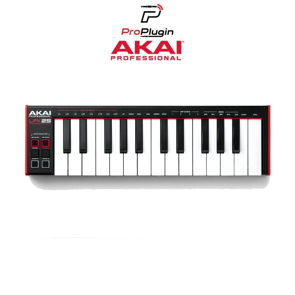 AKAI LPK25 MK2 มิดี้คีย์บอร์ด ทัชชิ่งดี สัมผัสเยียม เหมาะสำหรับสายทำเพลงเริ่มต้น (ProPlugin ...