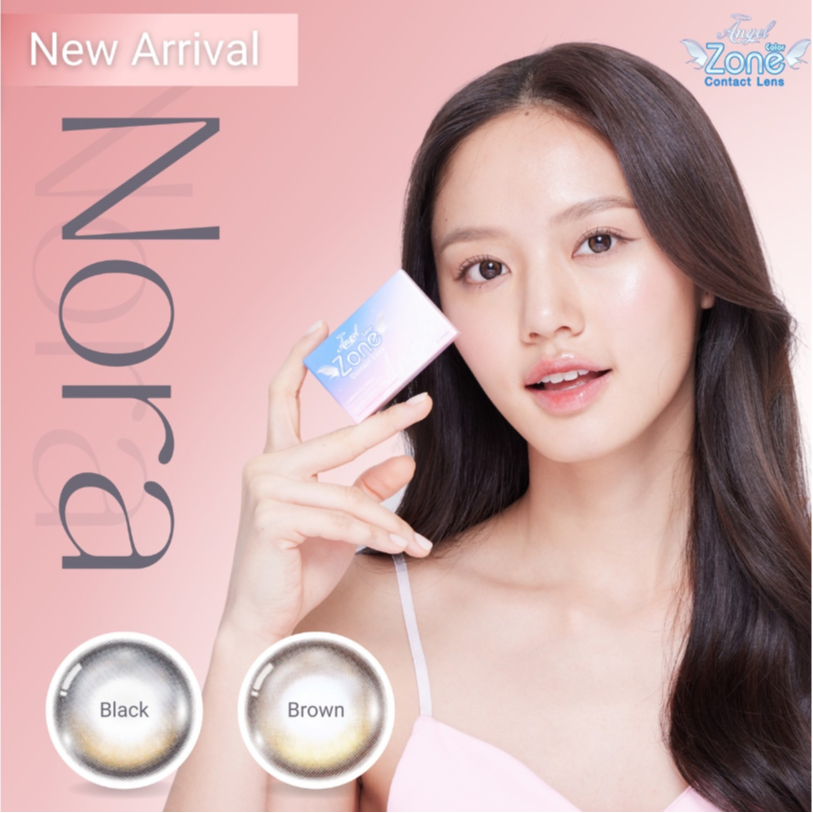 AngelZone คอนแทคเลนส์ Nora สีน้ำตาล สีดำ Angel Zone Color คอนแทคเลนส์ ...