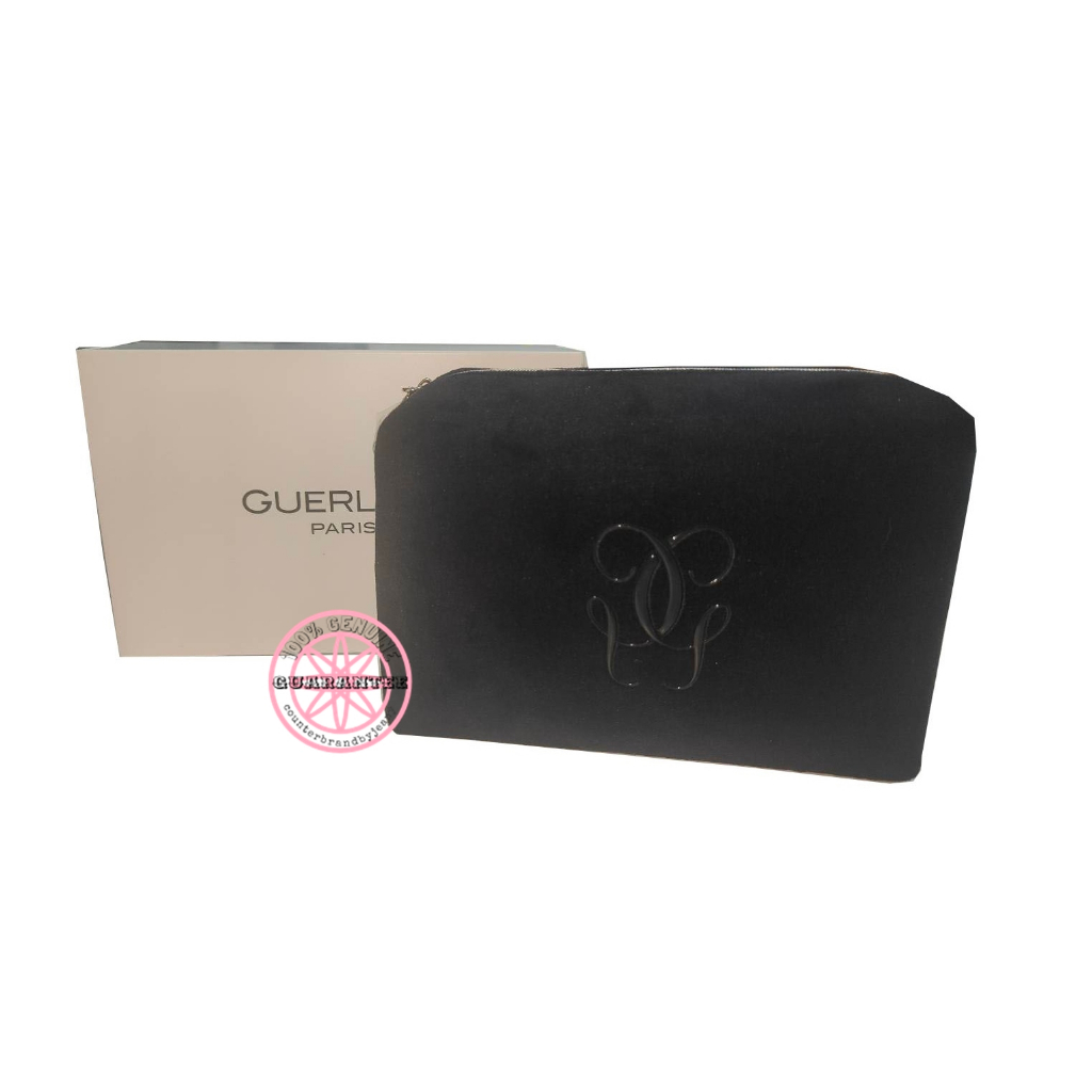ของแท้ กระเป๋าเครื่องสำอาง GUERLAIN Black Velvet Makeup Bag | Shopee ...