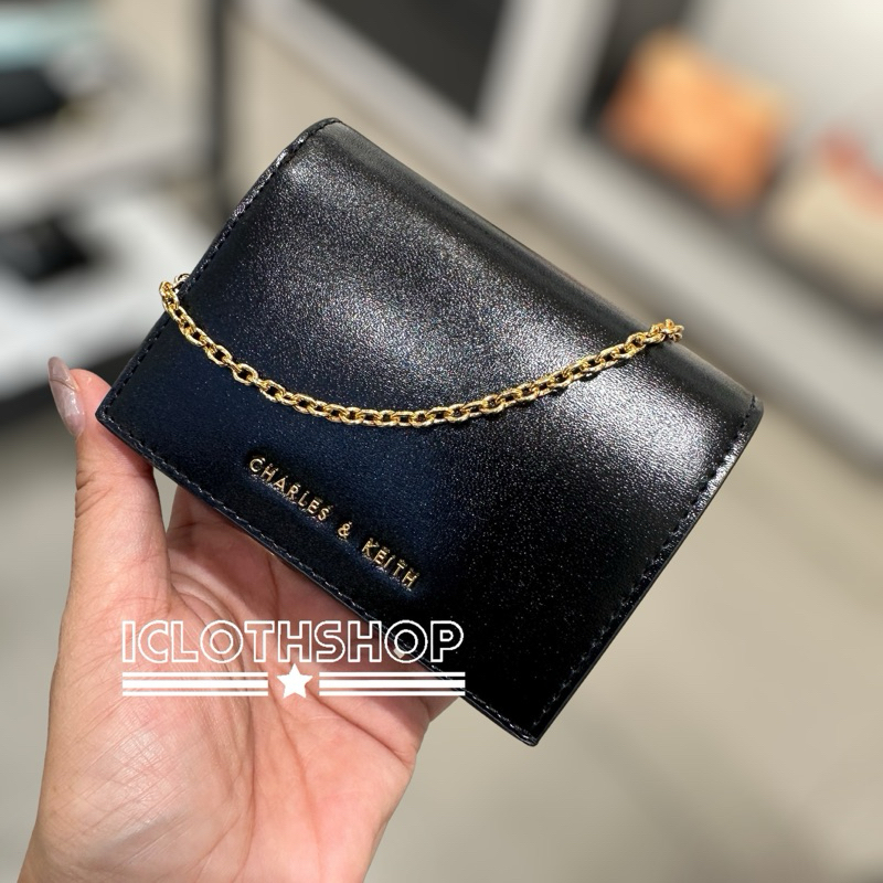 CHARLES & KEITH : CK6-10680910 size.XXS กระเป๋าสตางค์มีสายสะพายยาวค่ะ ...