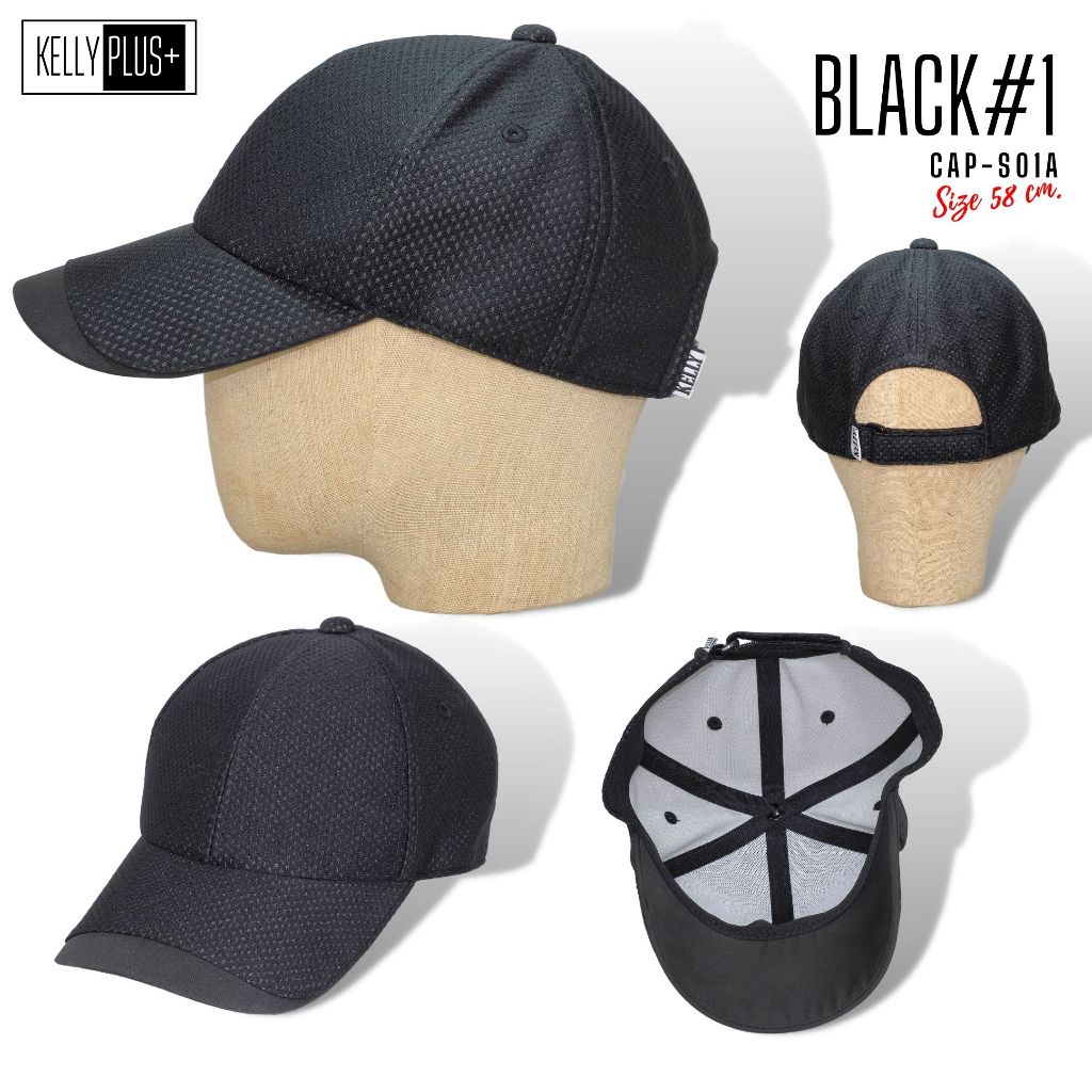 หมวกกีฬาผู้ใหญ่ทรงแก๊ป ผ้าไมโครหลุมกล๊อฟ ( Tricot Fancy Sport Cap Size ...