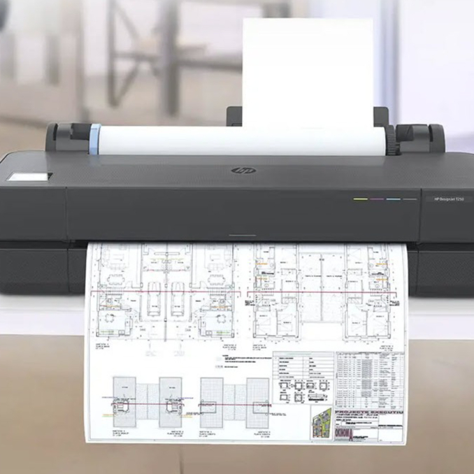 HP DesignJet T230 เครื่องพิมพ์แบบแปลน Plotter Printer 24 นิ้ว | Shopee ...
