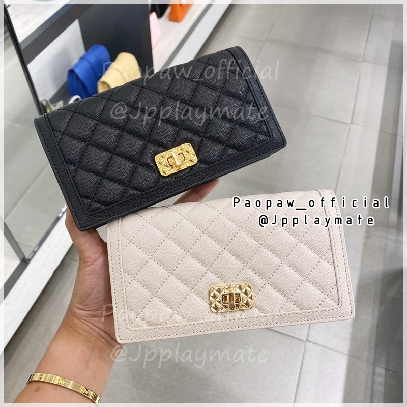 Charles&keith กระเป๋าสะพายข้าง รุ่น Micaela Quilted Long Wallet CK6 ...