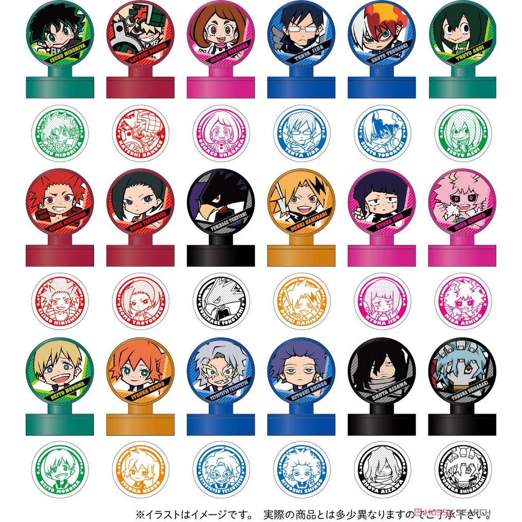 My Hero Academia Stamp Collection ตรายางมีหมึกในตัว งานแท้ | Shopee ...