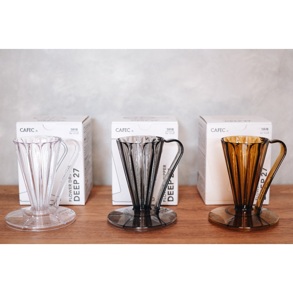 [พร้อมส่ง ของแท้] CAFEC Flower Dripper DEEP 27 ดริปเปอร์พลาสติก ...