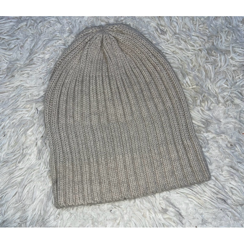 หมวกไหมพรม MUJI : Non-Itchy Ribbed Beanie #14982697484 | Shopee Thailand
