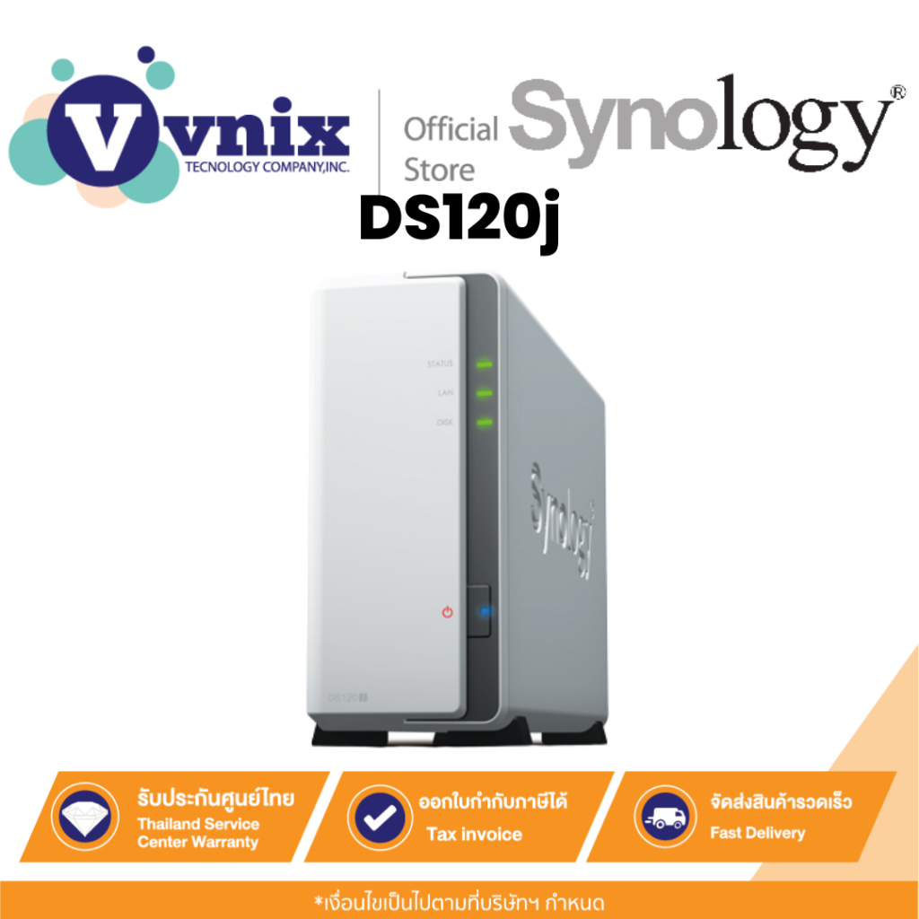 NAS DS120j Synology 1-bay DiskStation Dual Core 800 MHz 512MB RAM ...