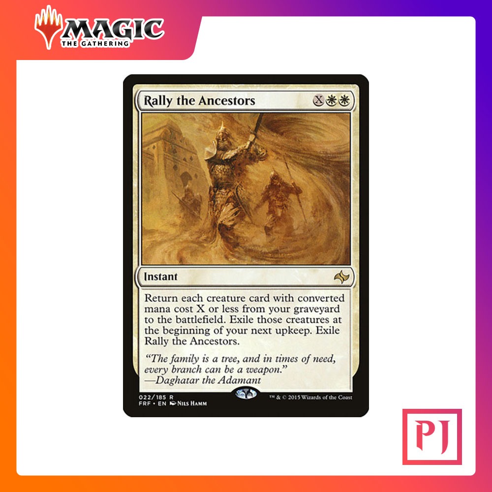 [MTG] Rally the Ancestors [FRF] [WHITE] [RARE] [NORMAL] [ENG] (การ์ดเม ...
