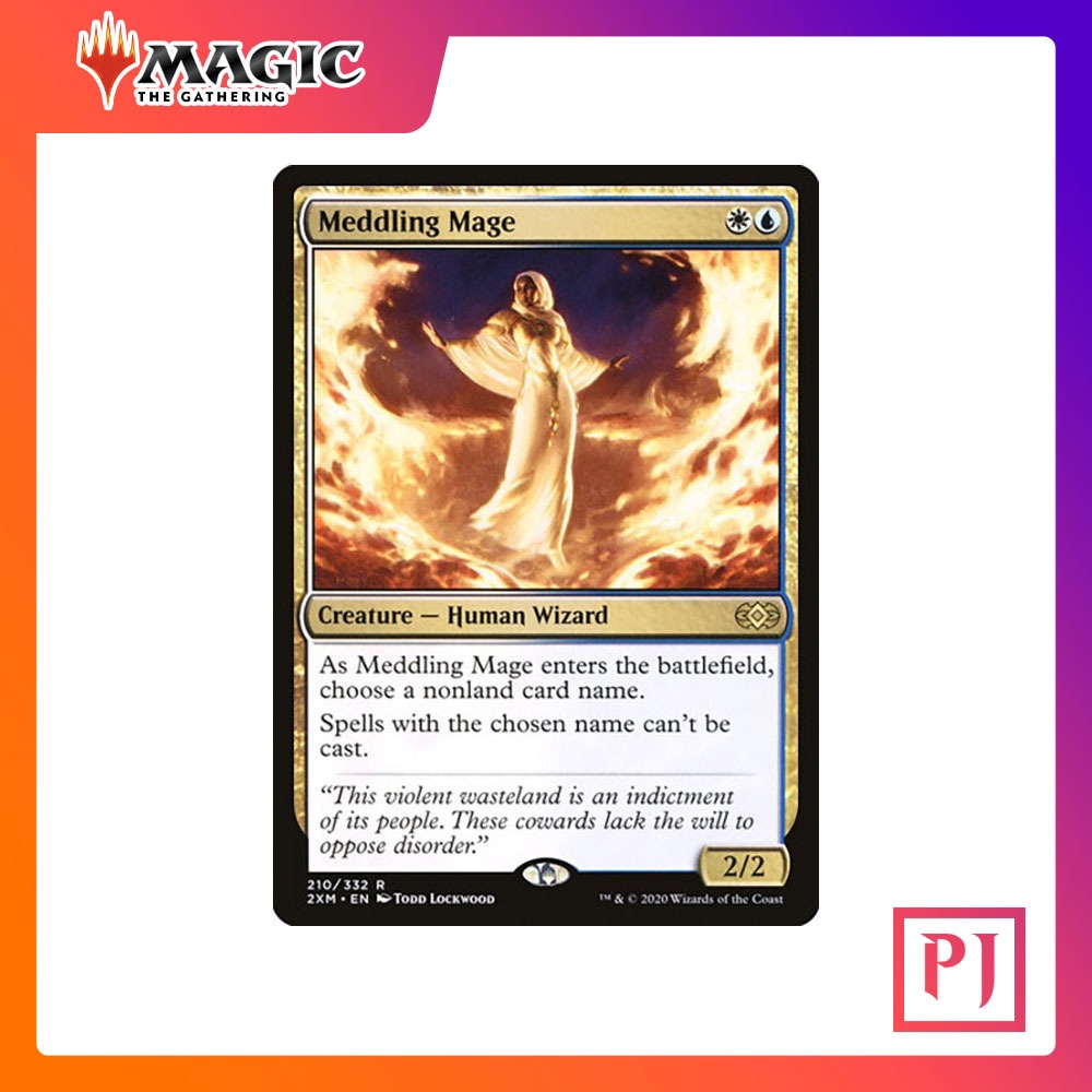 [MTG] Meddling Mage [2XM] [MULTI] [RARE] [NORMAL] [ENG] (การ์ดเมจิค / Magic the Gathering ...