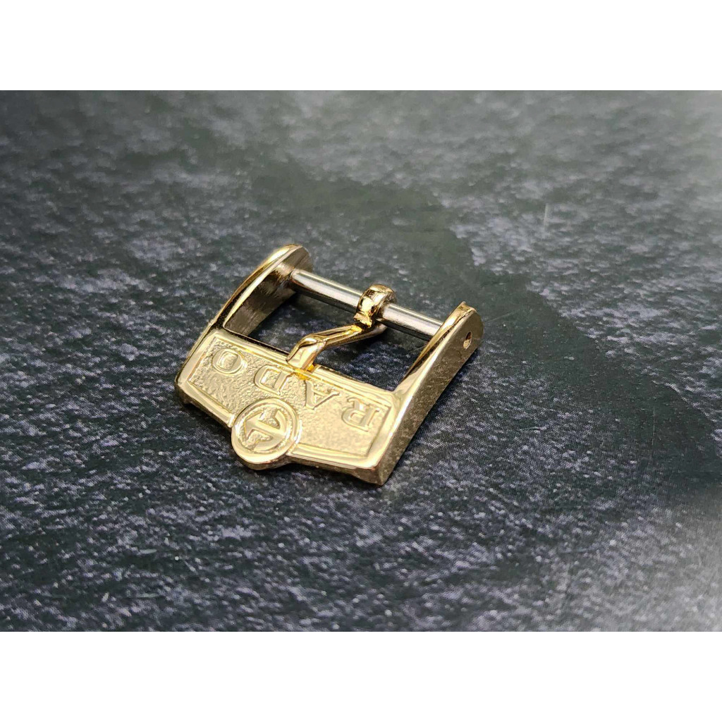 หัวสาย Rado สีทอง ของใหม่เก่าเก็บ สภาพสวย (ใช้กับสายหนัง) บัคเคิล ...