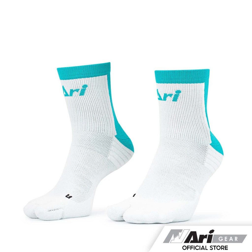 ARI TABI QTR RUNNING SOCKS - WHITE (AHW1419-02) ถุงเท้า อาริ TABI QTR ...