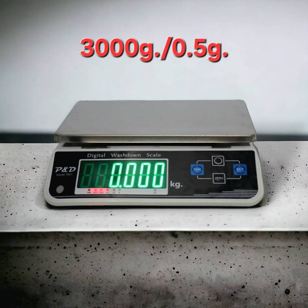 ตาชั่งดิจิตอลกันน้ำ, เครื่องชั่งดิจิตอลกันน้ำ 3 kg., 6 kg., 15 kg., 30 kg. (Model 7601) | Shopee ...