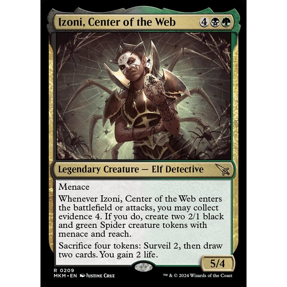 Izoni, Center of the Web การ์ด Magic The Gathering จากชุด Murders at ...
