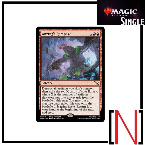[MTG][Single][MKM] Anzrag's Rampage ระดับ Rare [ภาษาอังกฤษ] | Shopee ...