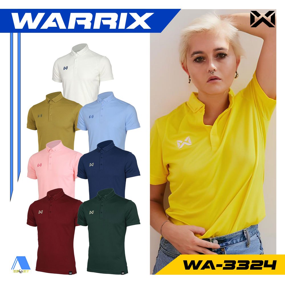 [[ส่งฟรี!! มีเงินคืน]] WARRIX เสื้อโปโล รุ่น BUBBLE รหัส WA-3324 ชุดที่ 2 แท้100% | Shopee Thailand