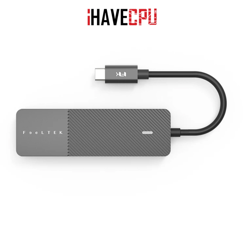 iHAVECPU ADAPTER/CONVERTER (อุปกรณ์แปลงสัญญาณ) FEELTEK PORTABLE 5 IN 1 USB-C HUB | Shopee Thailand