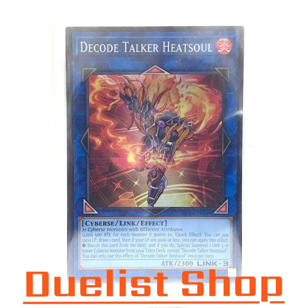 Decode Talker Heatsoul (SR) Monster Fire Link3 [Cyberse/Link/Effect ...