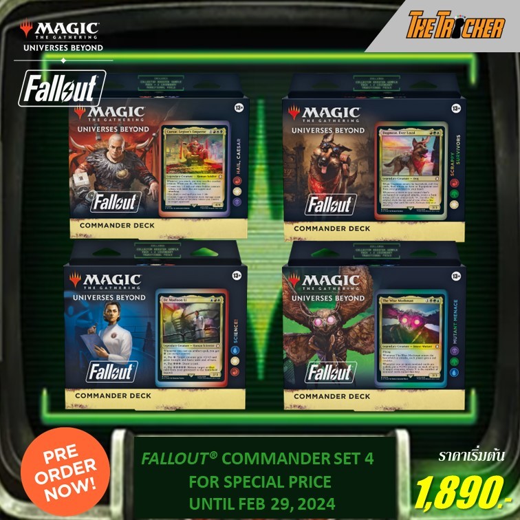 MTG Magic: The Gathering®—Fallout® (PIP) Commander Decks | Shopee Thailand