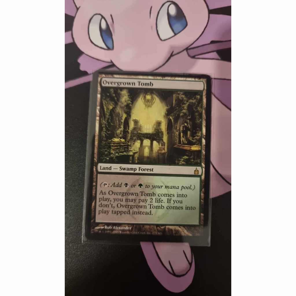 Overgrown Tomb (1st printed) สภาพ EX การ์ด Magic The Gathering ของแท้ ...