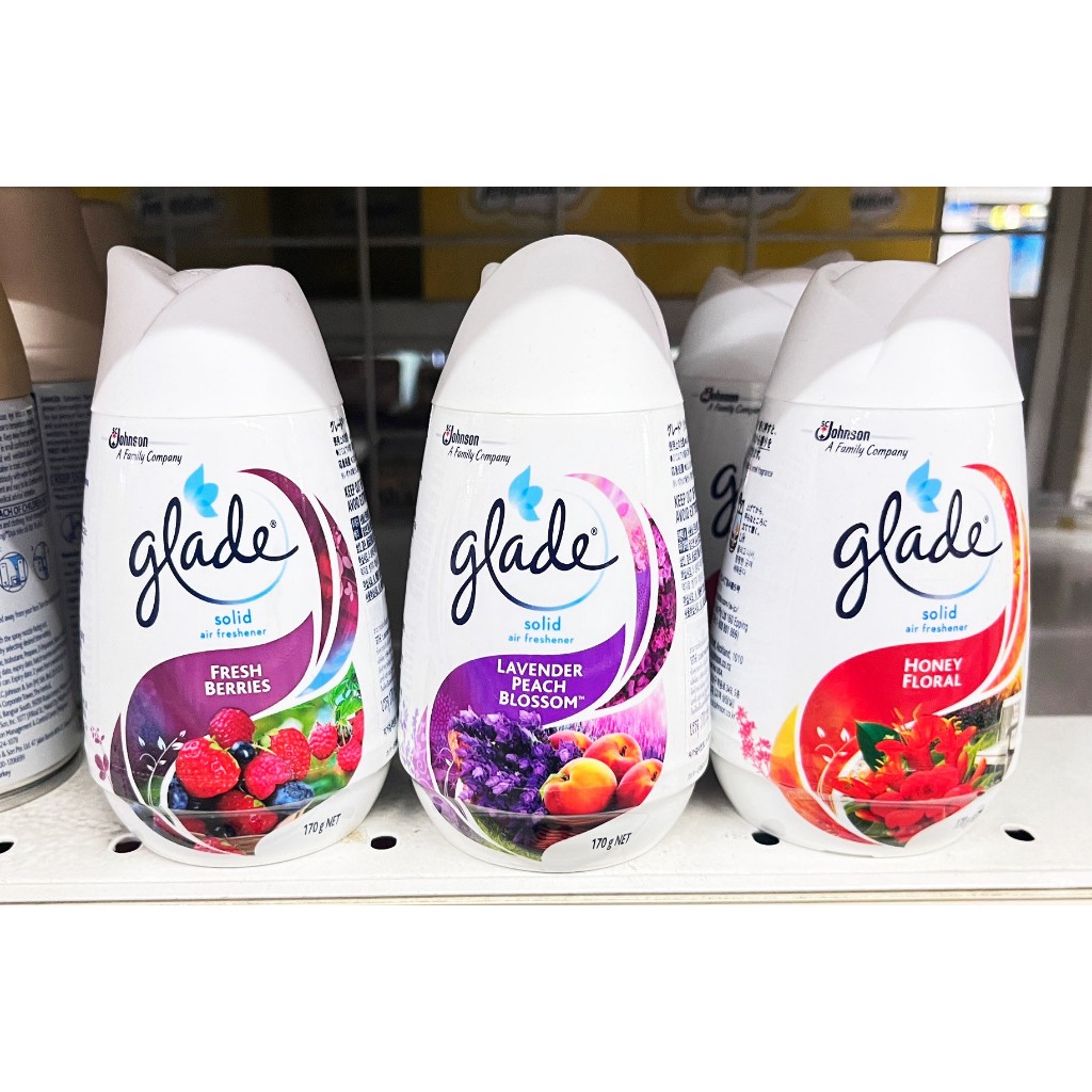 Glade Solid Gel Air Freshener 170 g. เจลปรับอากาศ (1 ชิ้น) มี 5 กลิ่น ...