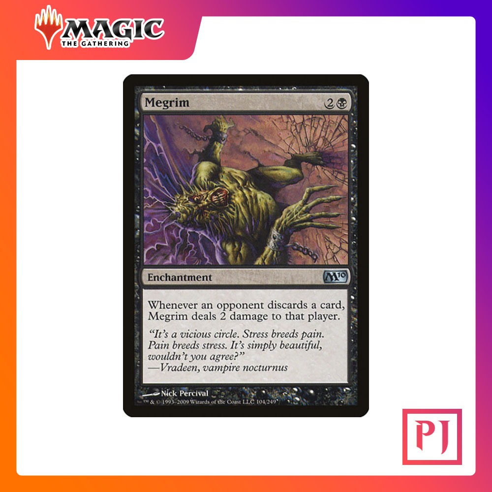 [MTG] Megrim [M10] [BLACK] [UNCOM] [NORMAL] [ENG] (การ์ดเมจิค / Magic ...
