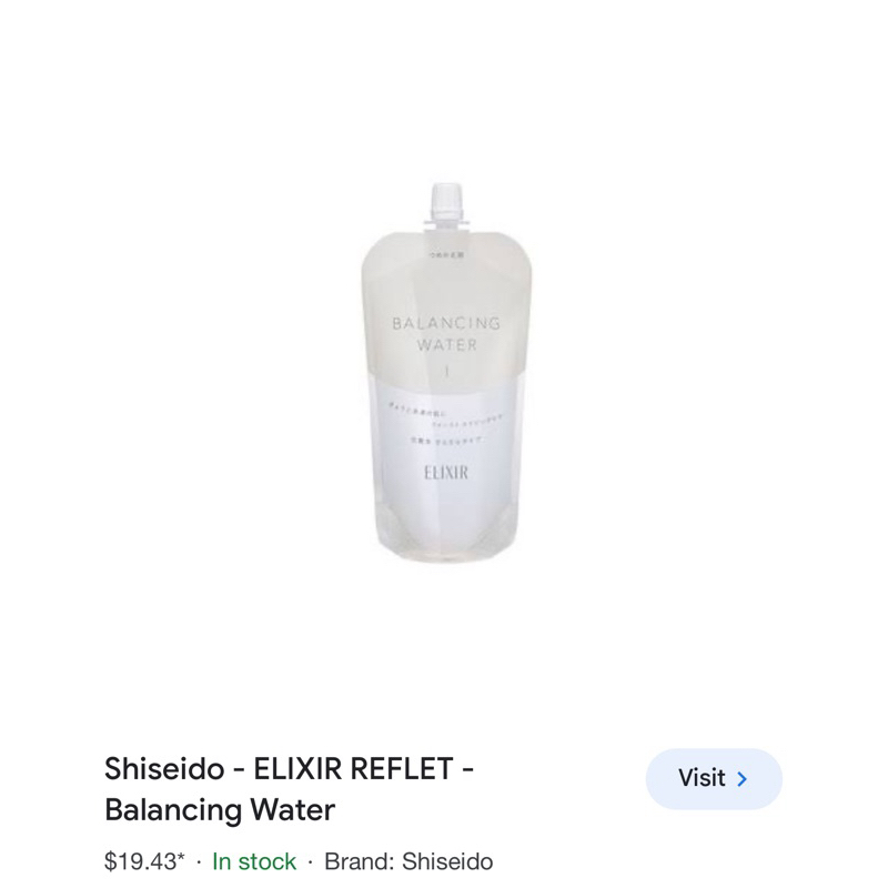 (Refill )Shiseido Elixir Balancing Water I เเละ Shiseido Elixir Balancing Milk I ขนาด150ML (2 ...