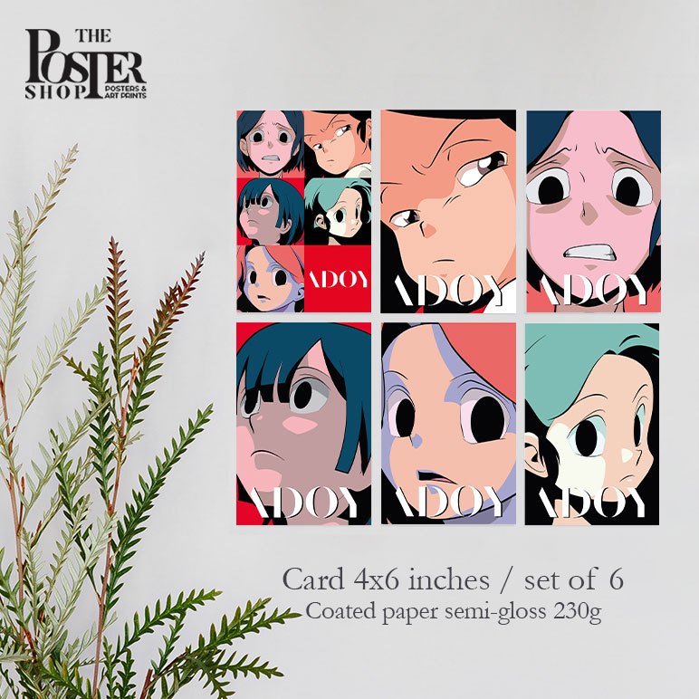 ADOY Album Card 4x6 inches Set of 6 การ์ดรูปภาพปกอัลบั้มวง ADOY 6 แบบ ...