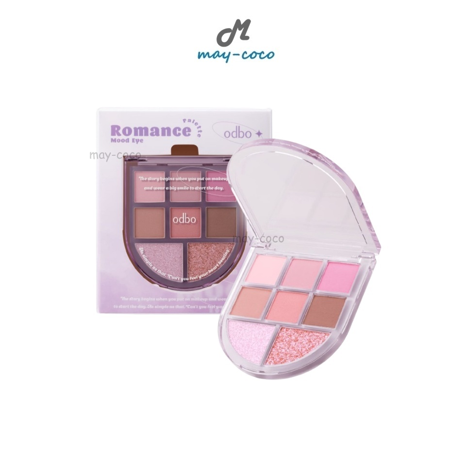 ถูก/แท้/มีไลฟ์ พาเลทท์ ODBO Romance Mood Eye Palette พาเลทท์โรแมนซ์ ทาตา แต่งตา เนื้อแมท ชิมเมอร ...