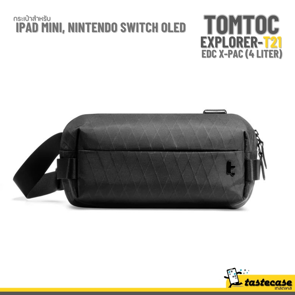 Tomtoc Explorer-T21 EDC X-Pac Sling Bag 4L กระเป๋าสำหรับ iPad Mini 6, Nintendo Switch OLED, NS ...