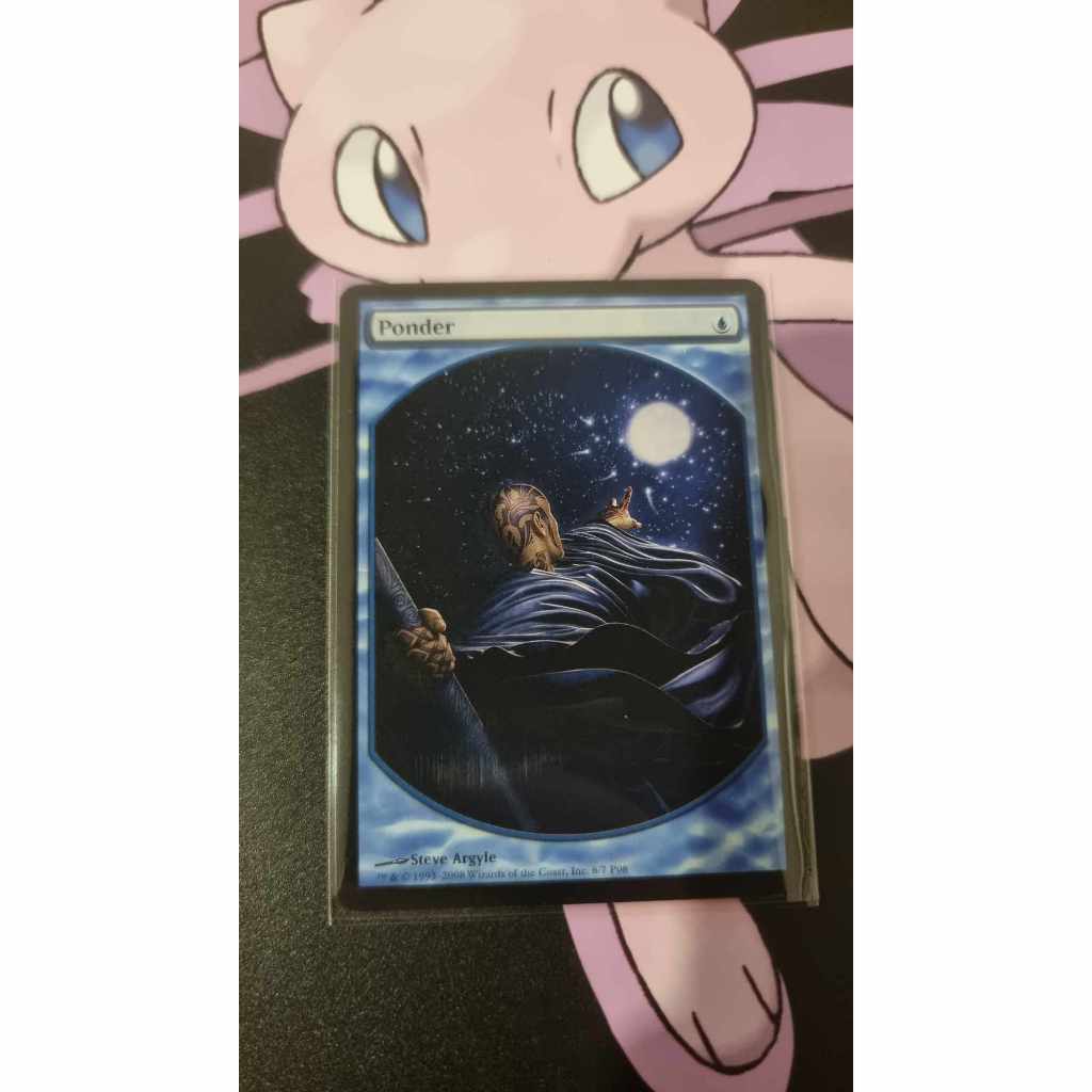 Ponder (Textless) สภาพ EX การ์ด Magic The Gathering ของแท้ จากชุด ...