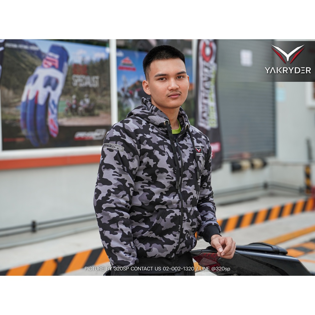 ลด 50 บาท อัตโนมัติ เสื้อฮู้ดมีการ์ด YAK RYDER !! ส่งไว | Shopee Thailand
