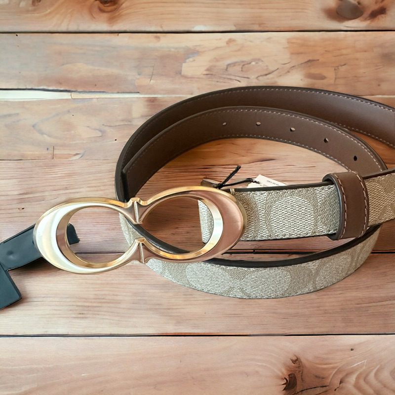 coach Signature Bucket Belt | Shopee Thailand