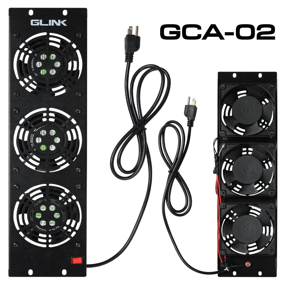 GLINK (GCA-02) 3 way Cooling fans พัดลมระบายความร้อนสำหรับตู้ RACK ...