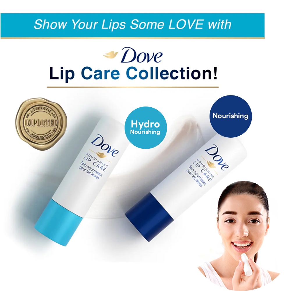 DOVE LIP CARE โดฟ ลิปมันบำรุงริมฝีปากไม่แห้งแตก ให้ปากชุ่มชื้นนาน 24 ...