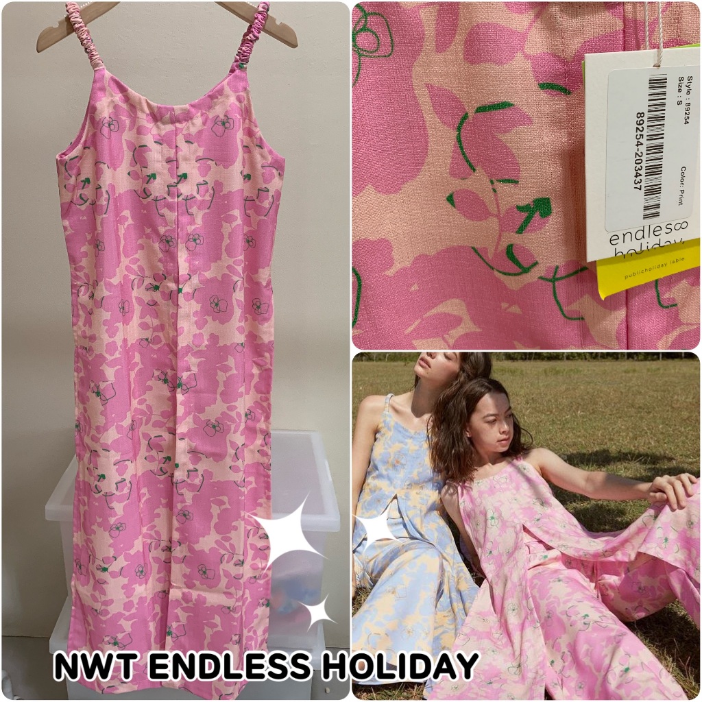 ENDLESS HOLIDAY เสื้อสายเดี่ยว ลายผ้าเดียวกับเชิ้ตสุดฮิต Tokyo summer ...