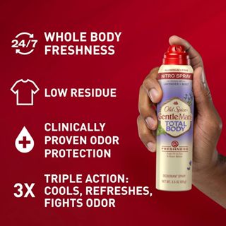 Old Spice Total Body Spray สเปรย์ ใช้ทั่วตัว กลิ่น Lavender & Mint หอม ...